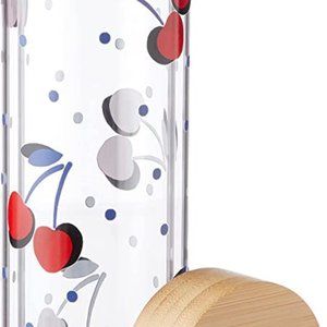 kate spade | Dining | Kate Spade Vintage Cherry Dot Water Bottle Clear ...